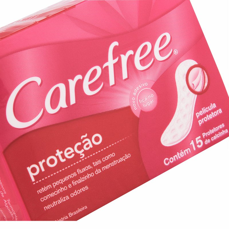 Absorvente Carefree Original Anatomico com 15 unidades - Pense Farma