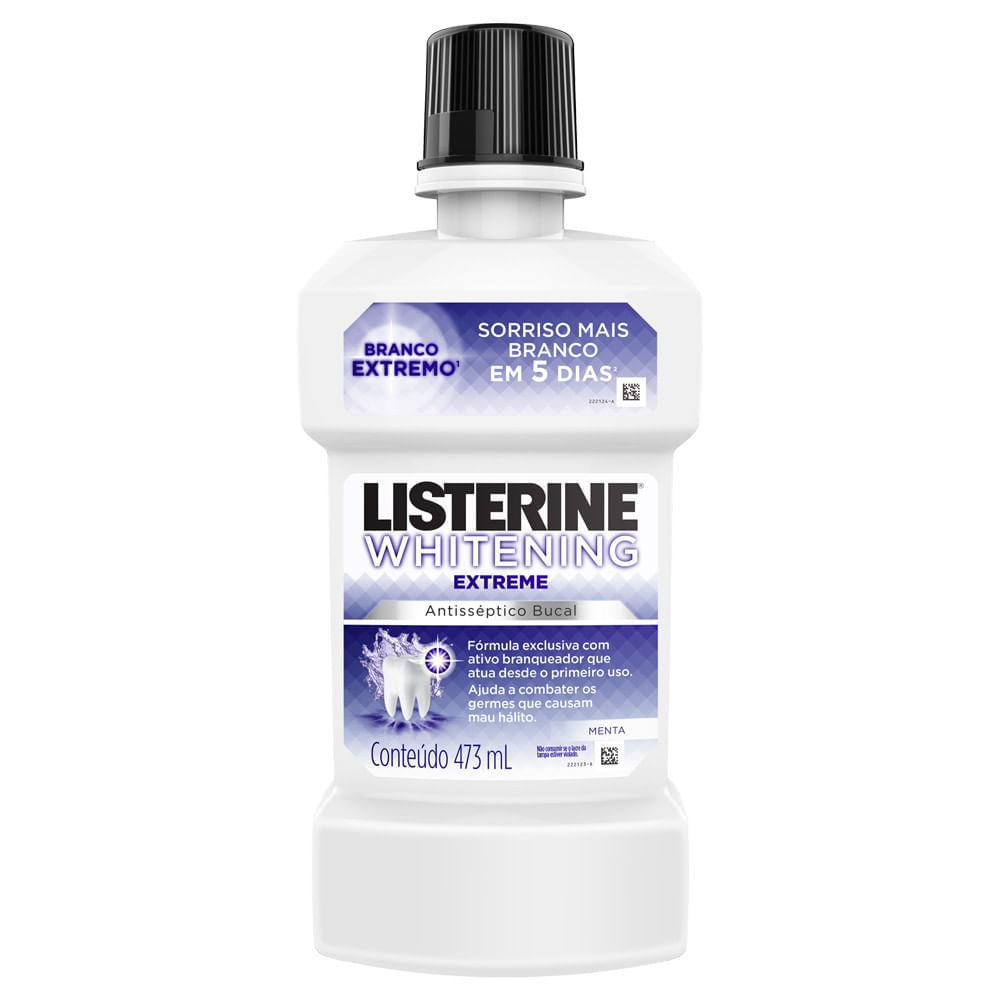 Antisséptico Bucal Listerine Whitening Extreme Menta 473ml - Pense Farma Antisséptico Bucal Listerine Whitening Extreme Menta 473ml - Pense Farma