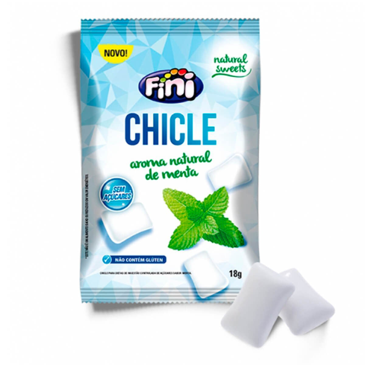 Fini Natural Sweets Chicle Sem Acucar 18G - Pense Farma Fini Natural Sweets Chicle Sem Acucar 18G - Pense Farma