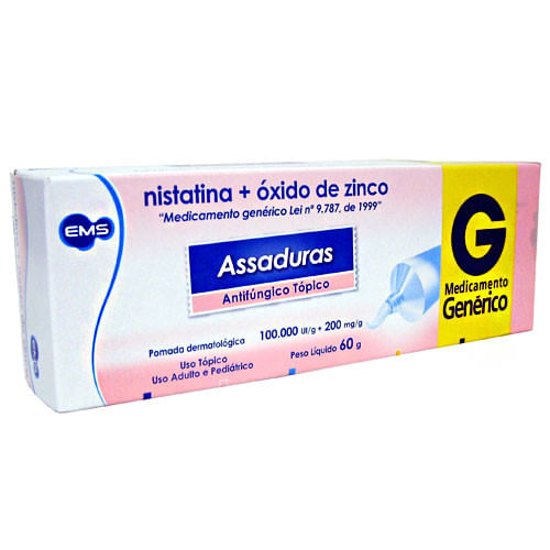 Nistatina + Oxido De Zinco Pomada 60G Ems - Pense Farma