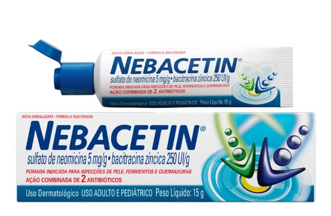 Nebacetin Pomada 15g - Pense Farma