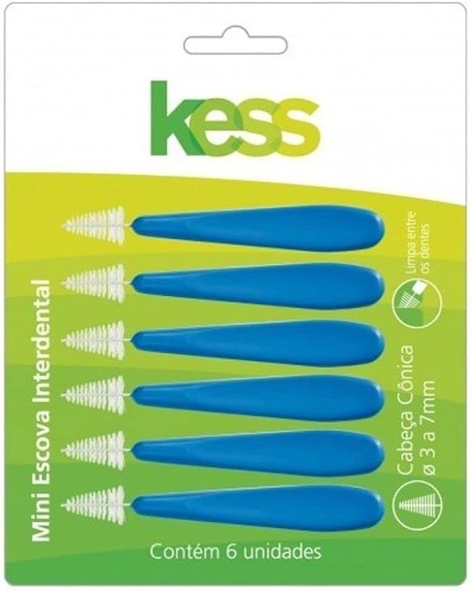 Escova Dental Kess Interdental Conica 6 Unidades - Pense Farma