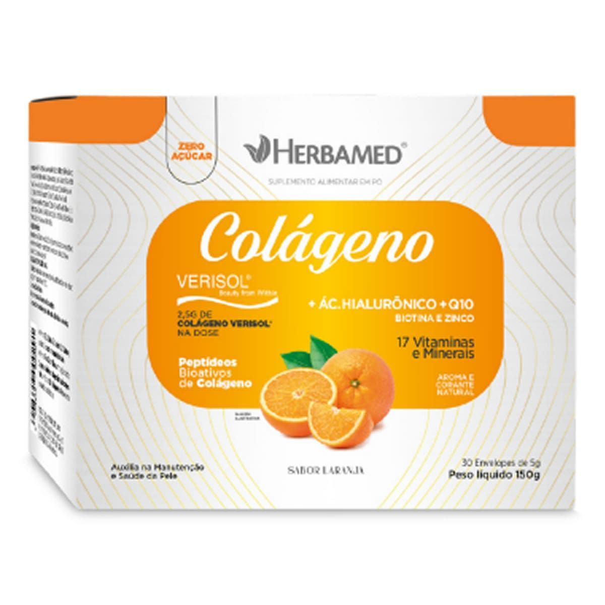 Colágeno Verisol + Ac Hialuronico + Q10 + 17 Vitaminas e Minerais Com ...