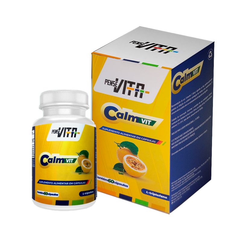 PenseVita Calm Vit 500mg com 60 cápsulas - Pense Farma